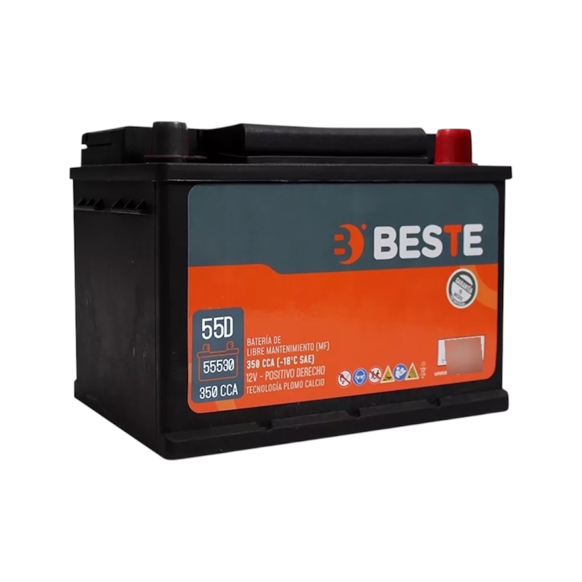 Bateria Beste 55 Ah Positivo Derecho (-+) (55D) - TODOPARTS.CL
