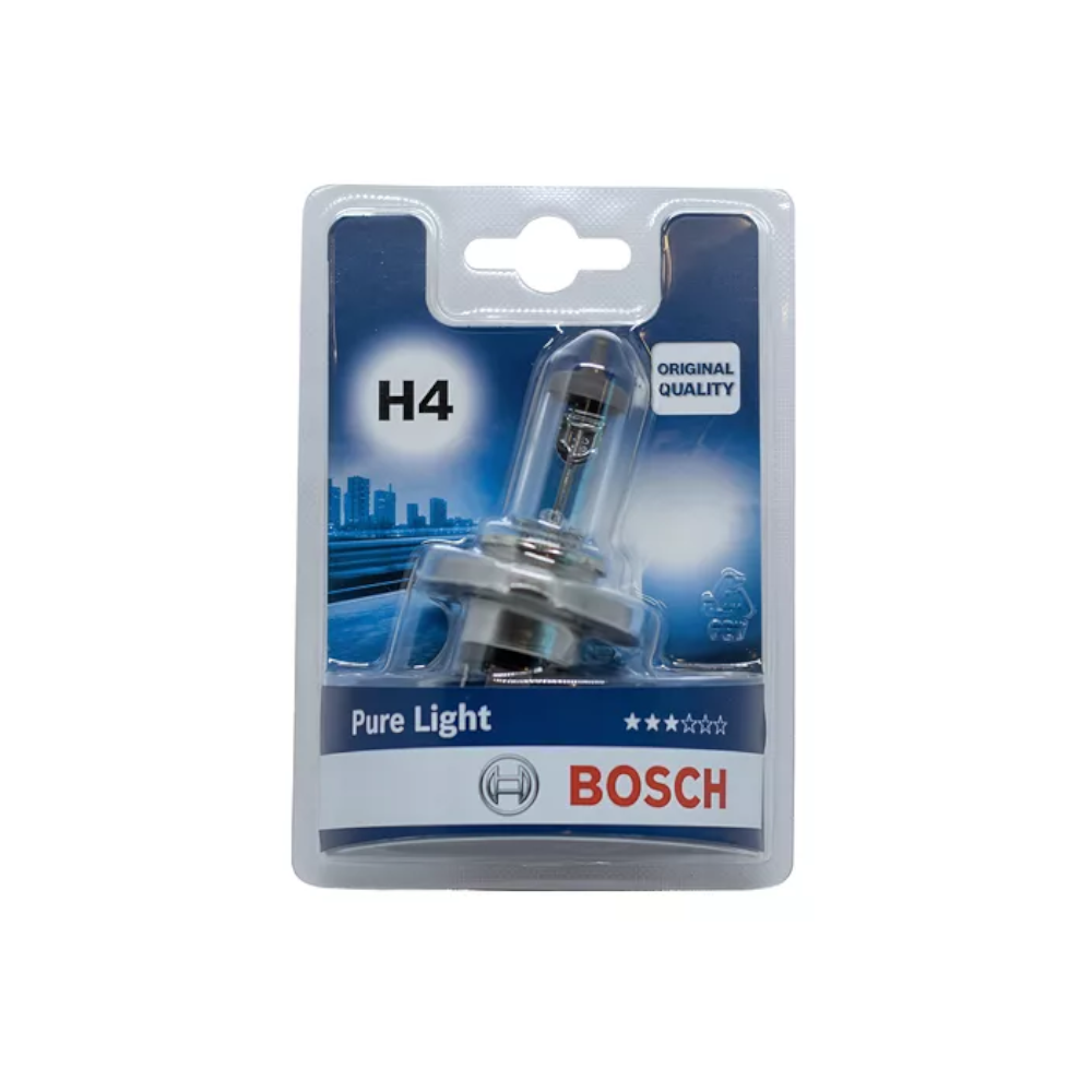 Ampolleta Bosch Pure Light H4 12V 60/55W - TODOPARTS.CL