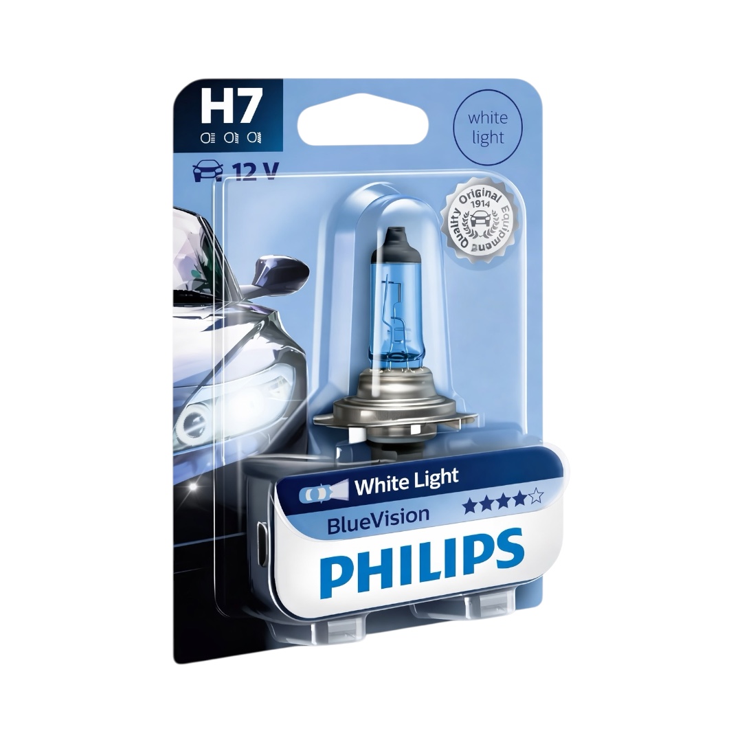 Ampolleta Philips BlueVision Blister H7 - TODOPARTS.CL